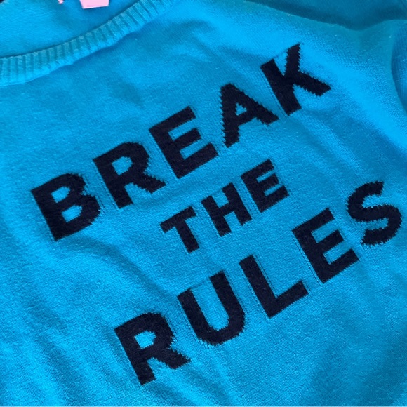 Lilly Pulitzer | Sweaters | Lilly Pulitzer Break The Rules Sweater ...